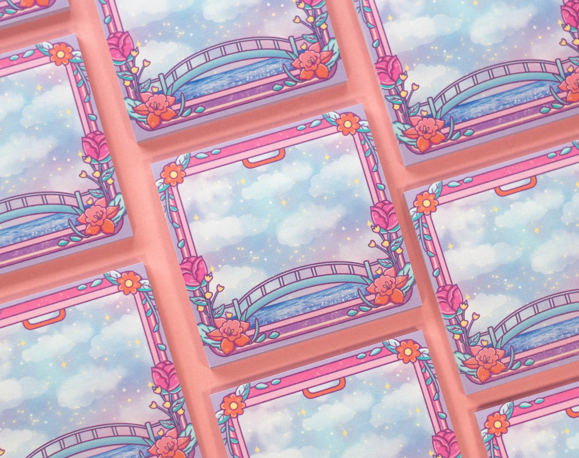 Train Window Sticky Note | Cute Kawaii Dreamy Aesthetic Stationery Memo ...