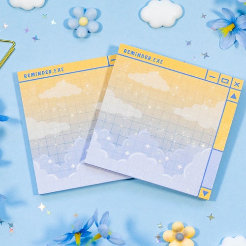 Beach Cute Aesthetic Sticky Note - Etsy