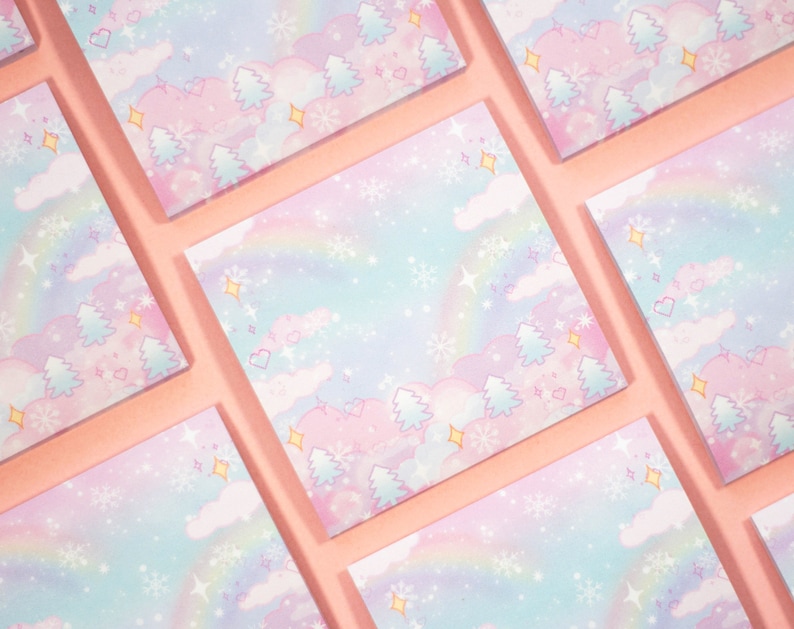 Whimsical Wonderland Cute Aesthetic Christmas Sticky Notes - Etsy