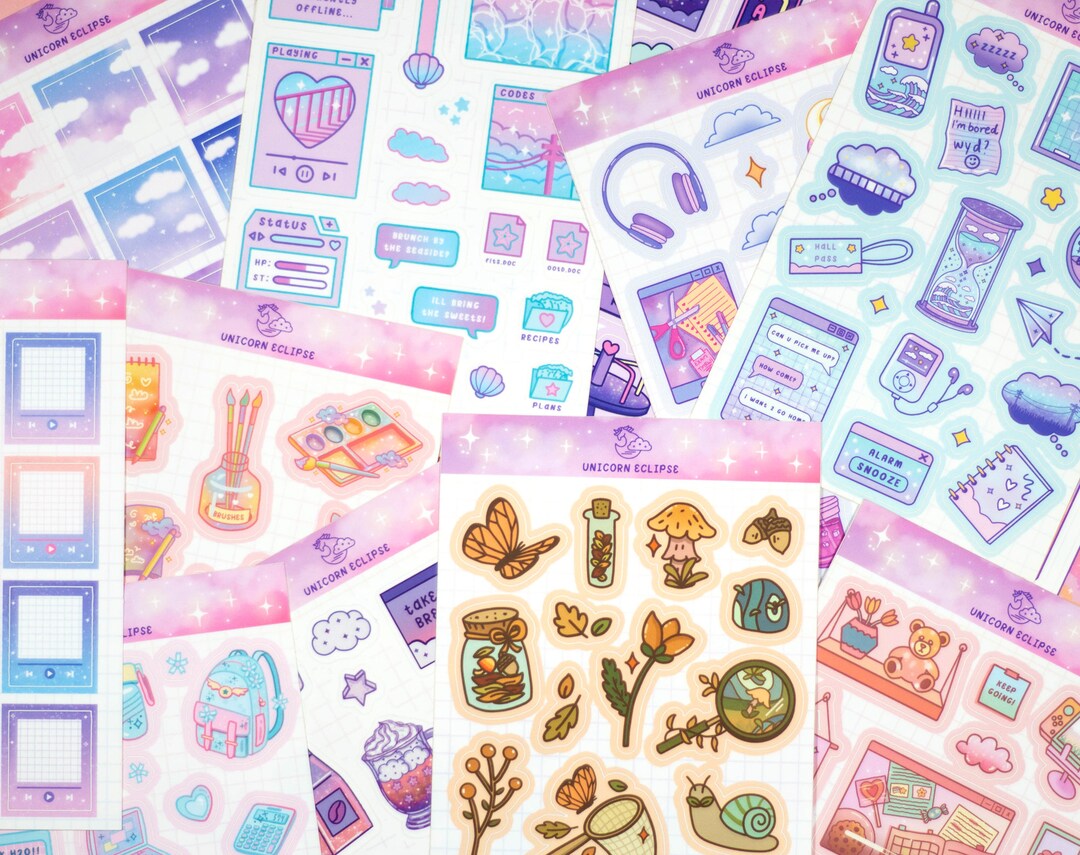 Sticker Sheets Surprise Pack - Etsy