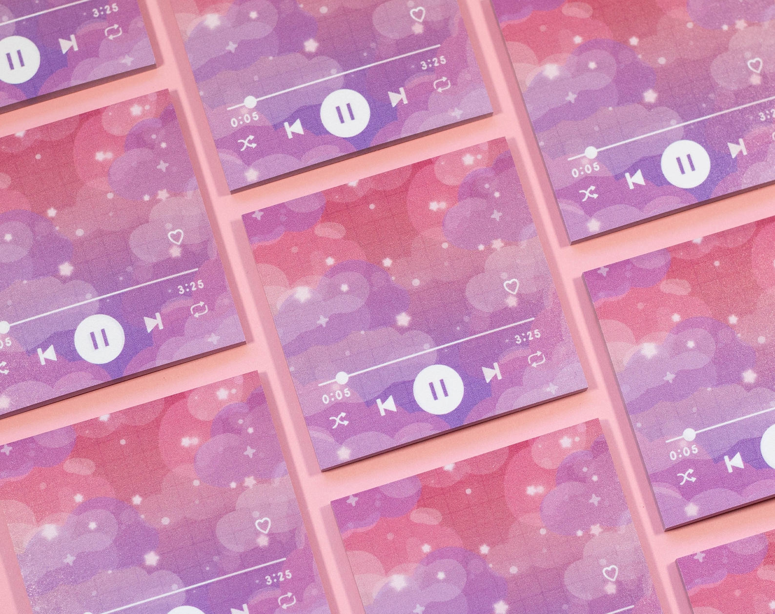 Sunset Music Player Aesthetic Sticky Note - Etsy