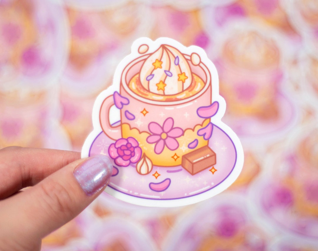 Cozy Coffee Aesthetic Vinyl Sticker - Etsy