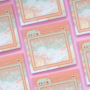 Cream Sicle Sky Aesthetic Sticky Note - Etsy