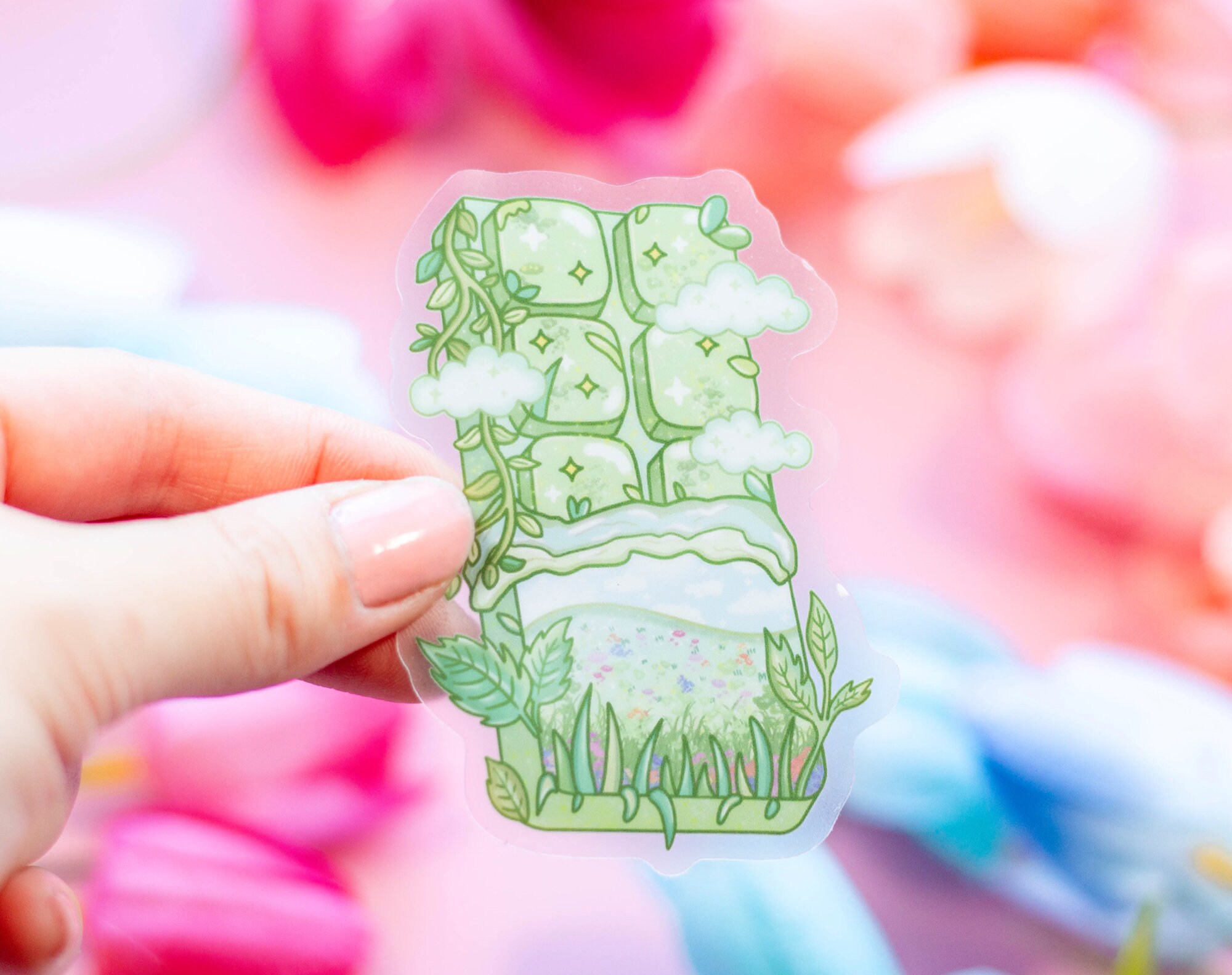 Chocolate Bar CLEAR Sticker Cute Aesthetic Waterproof Vinyl - Etsy