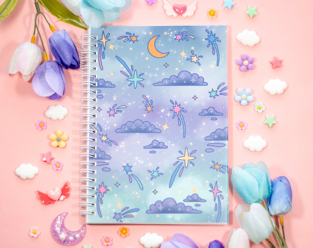 Celestial Galaxy Reusable Sticker Book - Etsy