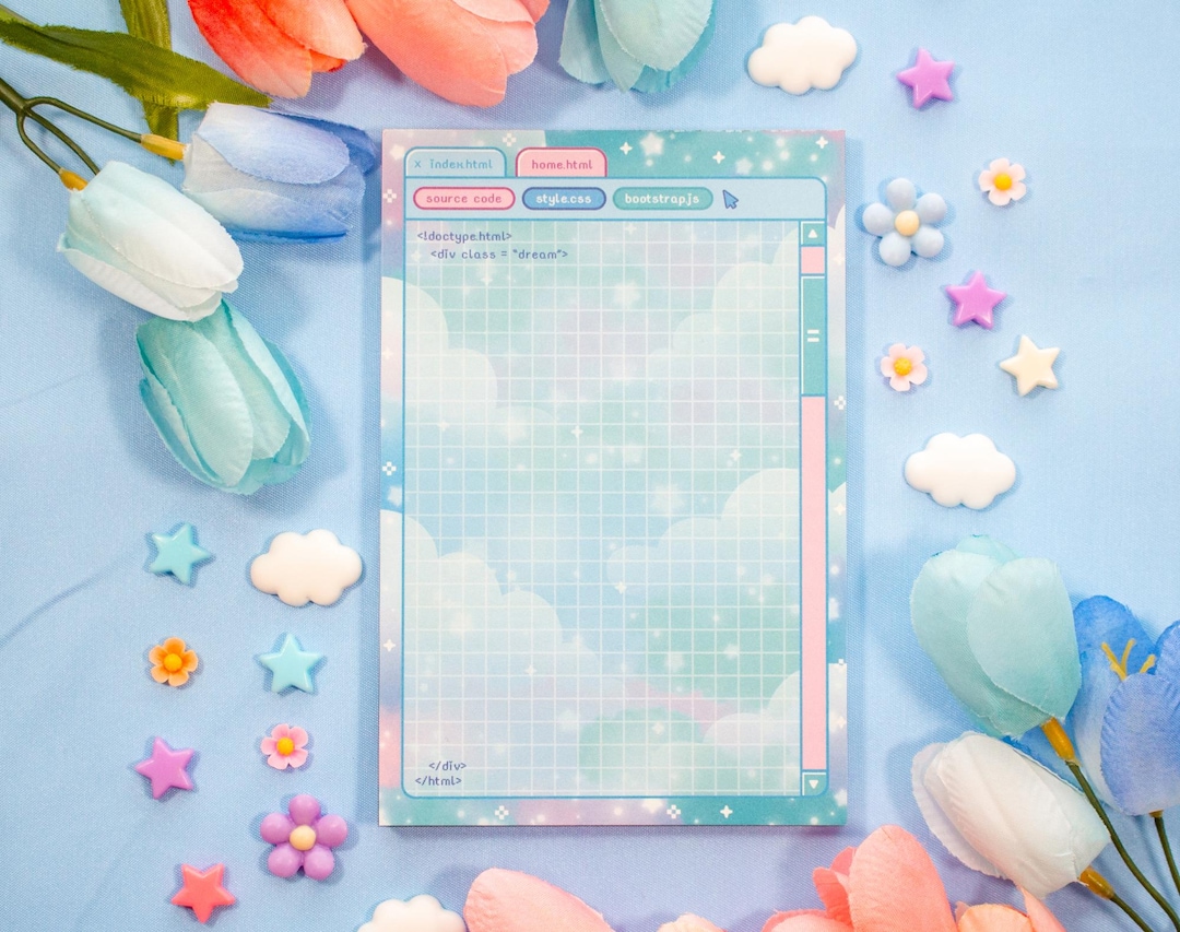 Soft Systems Coding STEM Aesthetic Dreamy Memo Notepad - Etsy