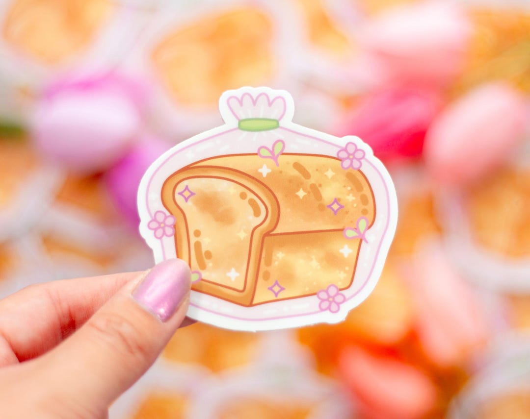 Bread Loaf Sticker | Cute Aesthetic Waterproof Durable Laptop Sticker ...