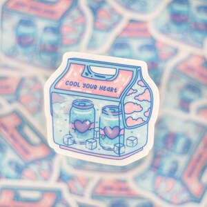 Cooler CLEAR Vinyl Waterproof Sticker - Etsy