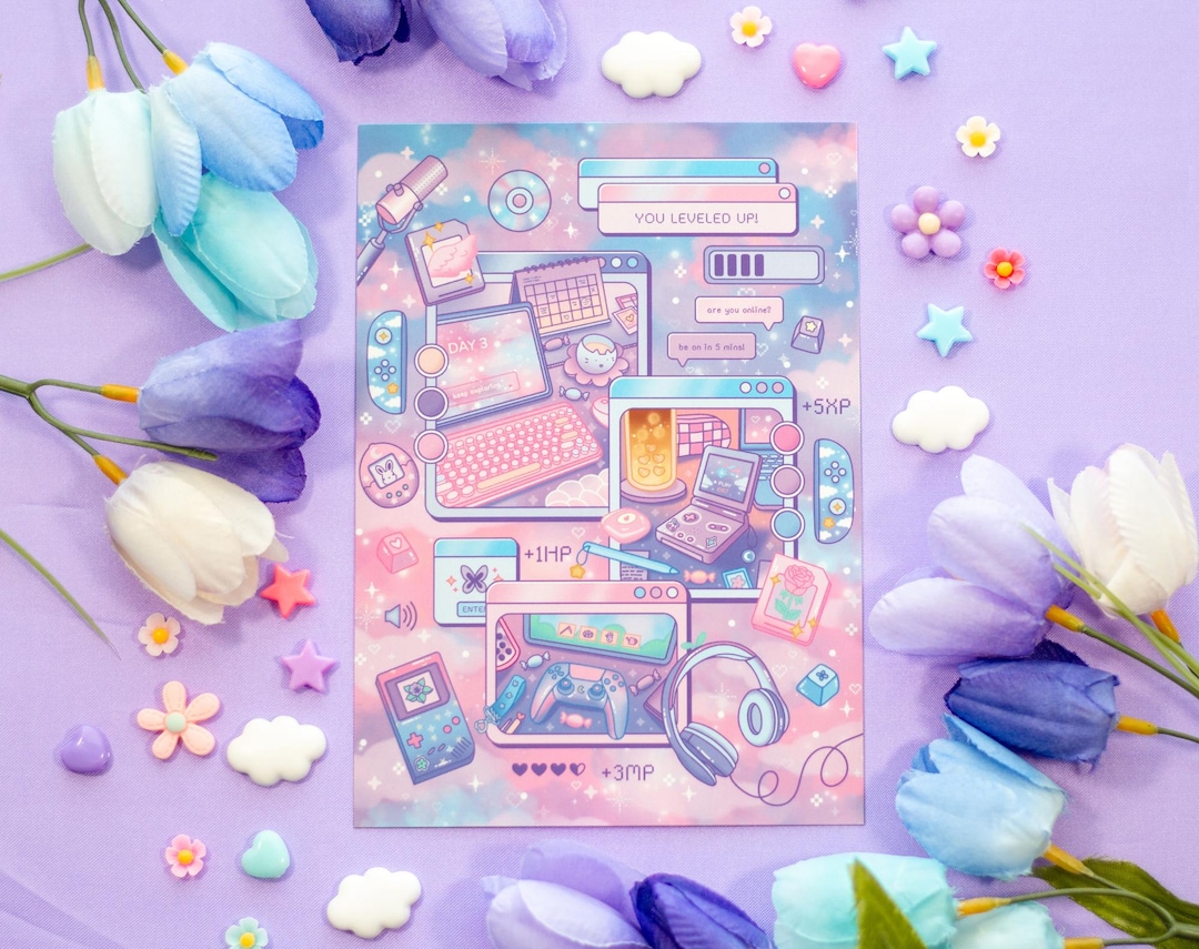 Game Time Cute Art Print - Etsy