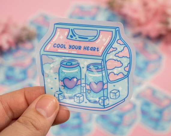 Cooler CLEAR Vinyl Waterproof Sticker - Etsy