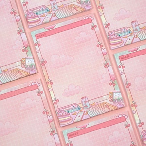 Study Break Notepad | Aesthetic Cute Memo Pad - Etsy