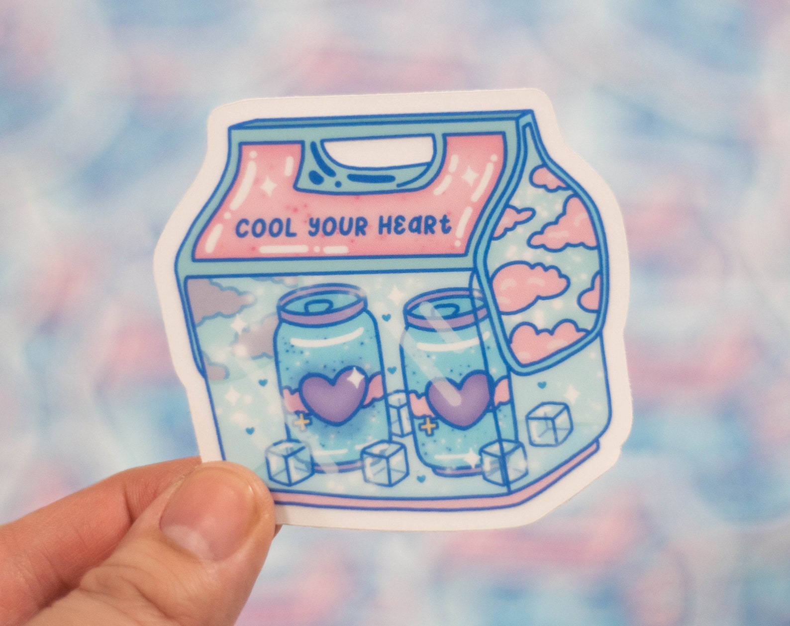 Cooler CLEAR Vinyl Waterproof Sticker - Etsy