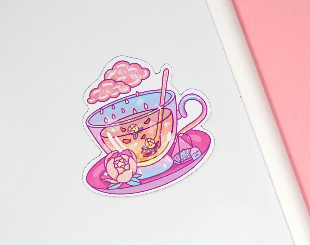 Teacup Fridge Magnet | Whiteboard Cute Kawaii Gift - Etsy