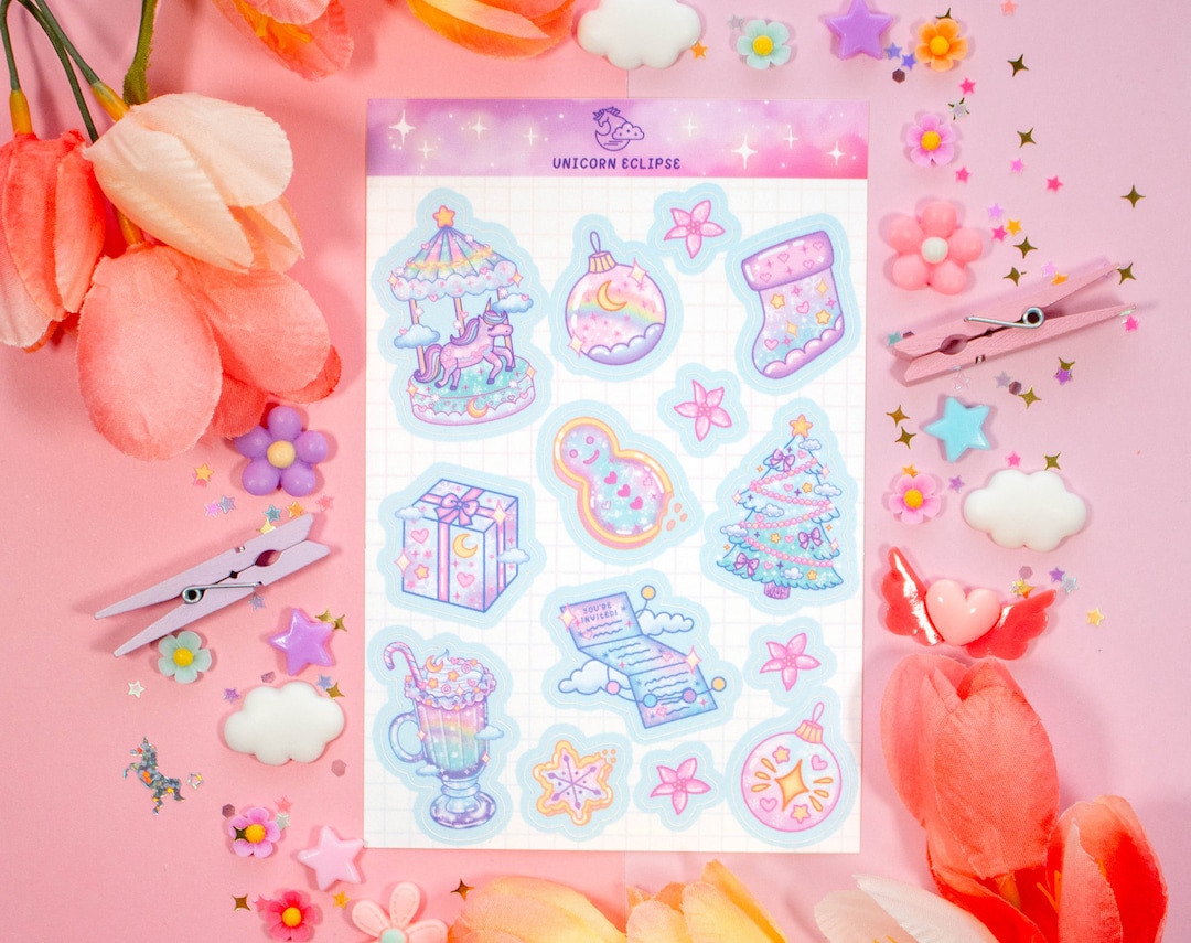 Whimsical Wonderland Sticker Sheet | Planner Stickers, Kawaii Stickers ...
