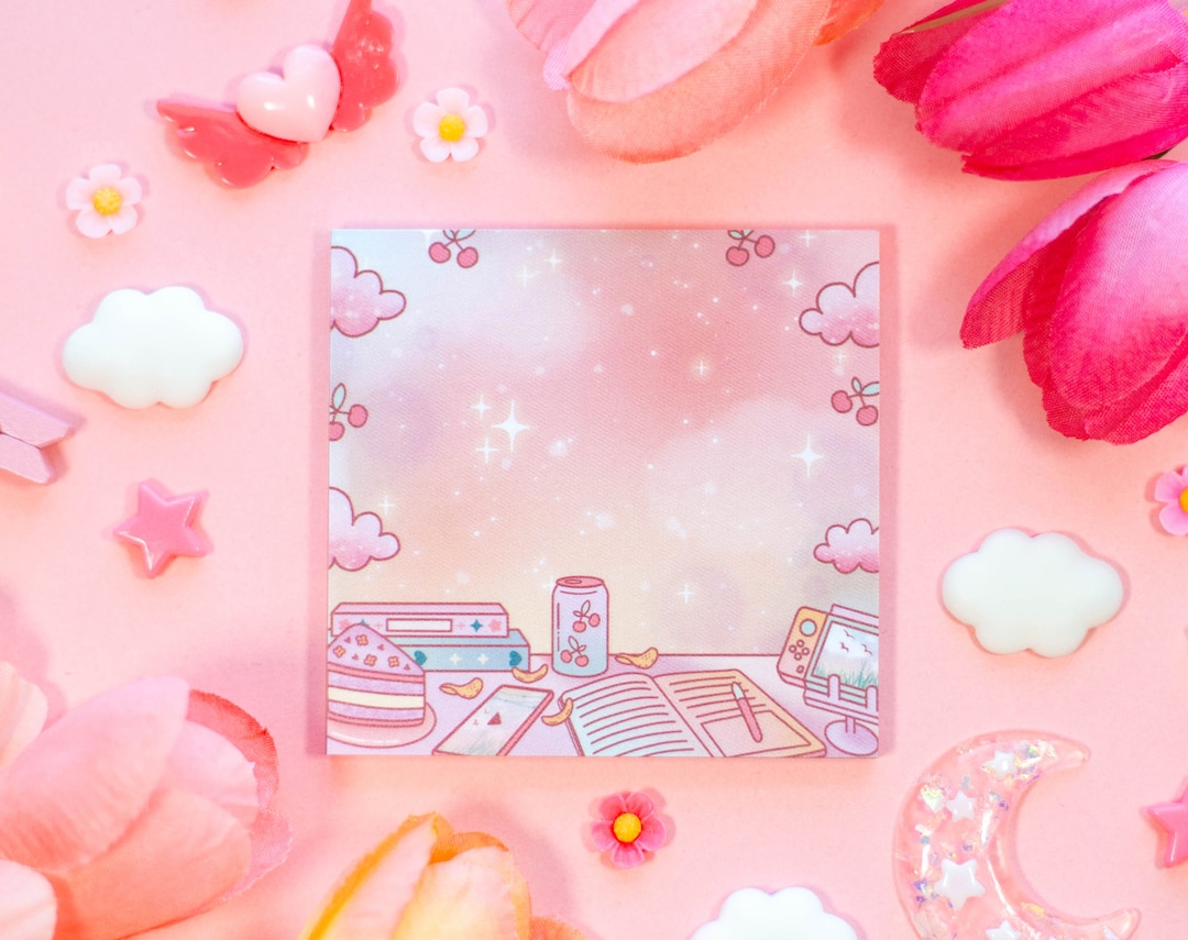 Study Break Sticky Note | Aesthetic Cute Kawaii Stationery - Etsy