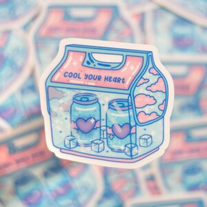 Cooler CLEAR Vinyl Waterproof Sticker - Etsy