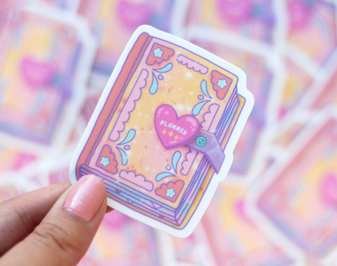 Planner Cute Aesthetic Vinyl Sticker | Waterproof, Waterbottle, Kawaii ...