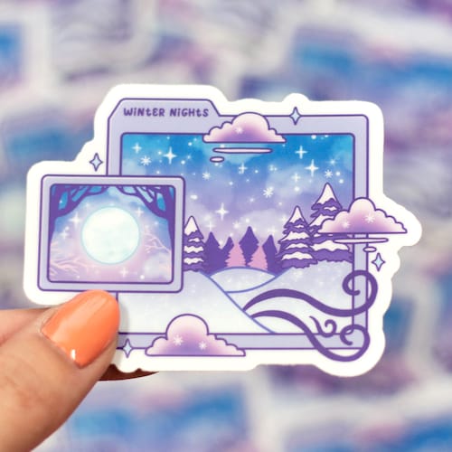Snowglobe CLEAR Sticker Christmas Holiday Cute Aesthetic - Etsy