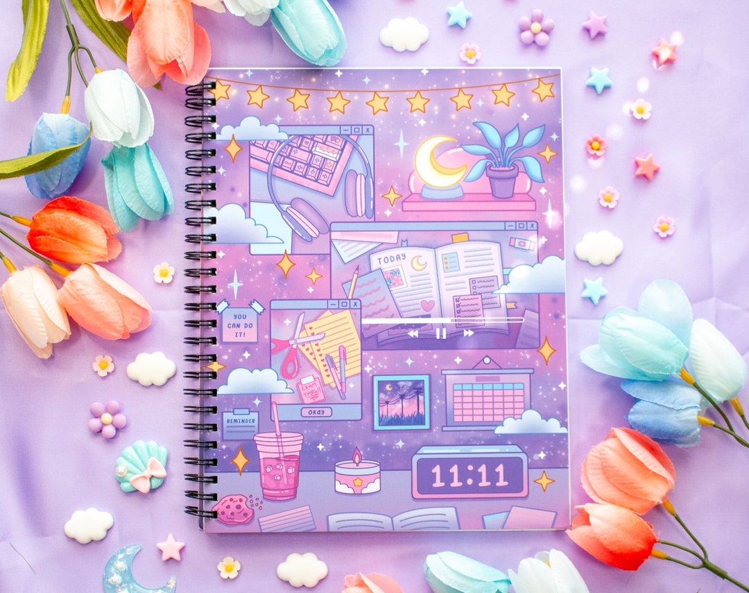 Study Night Spiral Lined Notebook (7x9") - Etsy