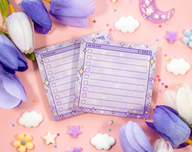 Sparkles Aesthetic Sticky Note - Etsy