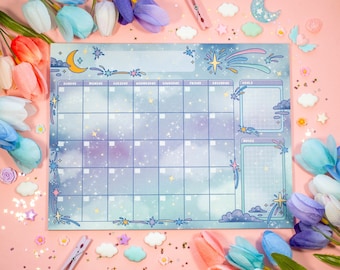 Pink Galaxy Window Sticky Note Cute Kawaii Dreamy Space Aesthetic ...