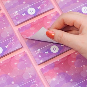 Sunset Music Player Aesthetic Sticky Note - Etsy