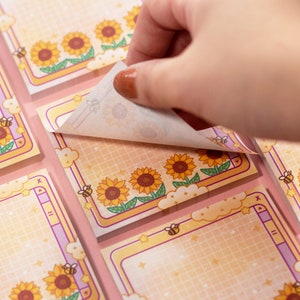 Sunflower Dreams Window Aesthetic Sticky Note - Etsy