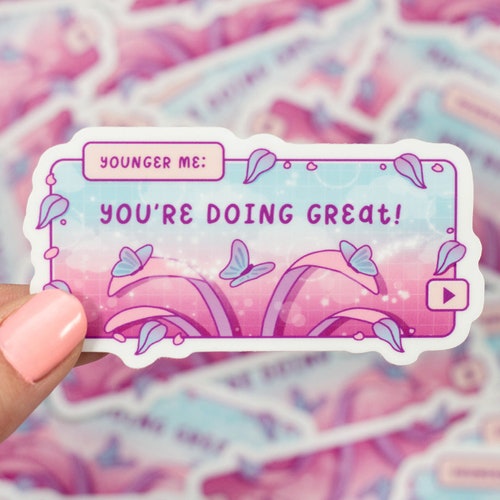 Stacked Books Cute Aesthetic Vinyl Sticker - Etsy