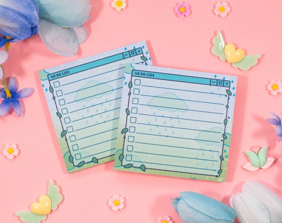 Rainy Day Aesthetic Sticky Note | Etsy