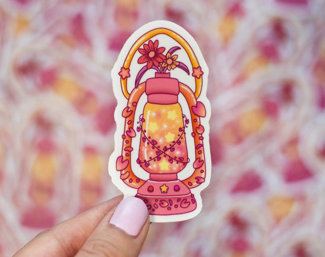 Lantern Autumn Fall Cozy Cute Vinyl Waterproof Sticker | Kawaii ...