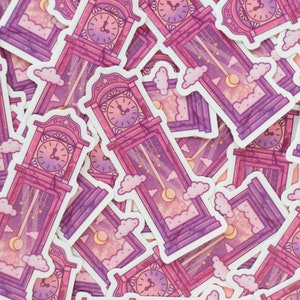 Grandfather Clock Spooky Halloween Cute Kawaii Vinyl Sticker ...