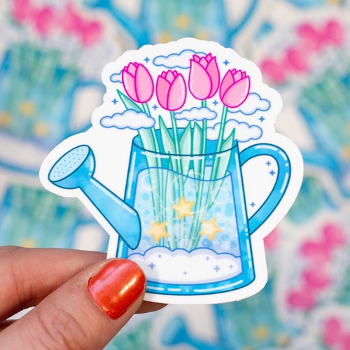 Paint Palette Cute Aesthetic Vinyl Sticker Waterproof - Etsy