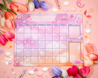 Rose Sky Aesthetic Cute Memo Notepad - Etsy