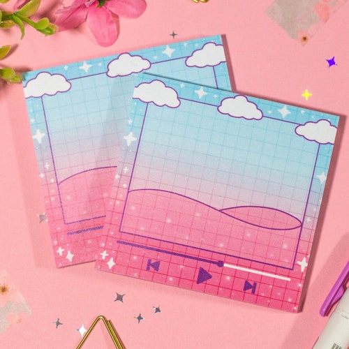 Dreamy Thoughts Cute Aesthetic Sticky Notes - Etsy