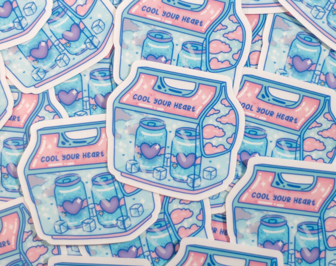 Cooler CLEAR Vinyl Waterproof Sticker - Etsy