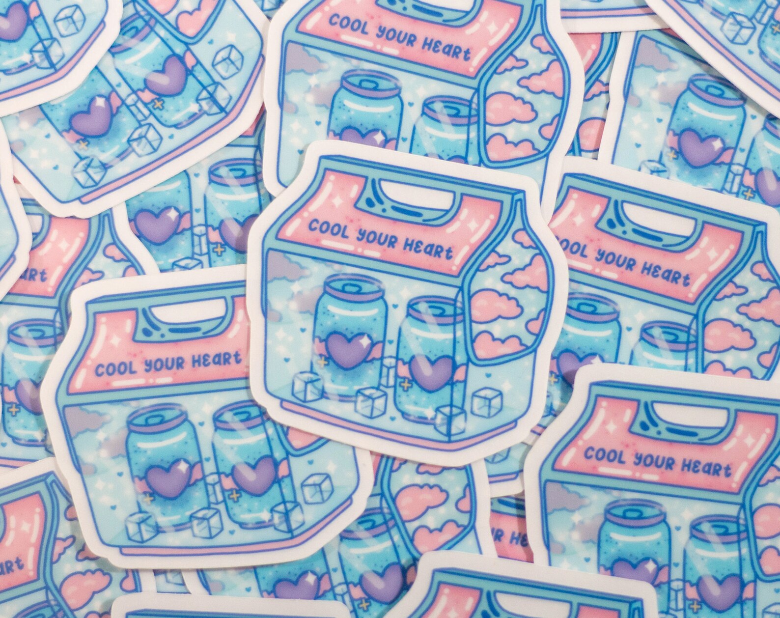 Cooler CLEAR Vinyl Waterproof Sticker - Etsy