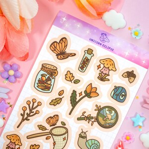 Forest Finds Aesthetic Cute Sticker Sheet | Planner Stickers ...