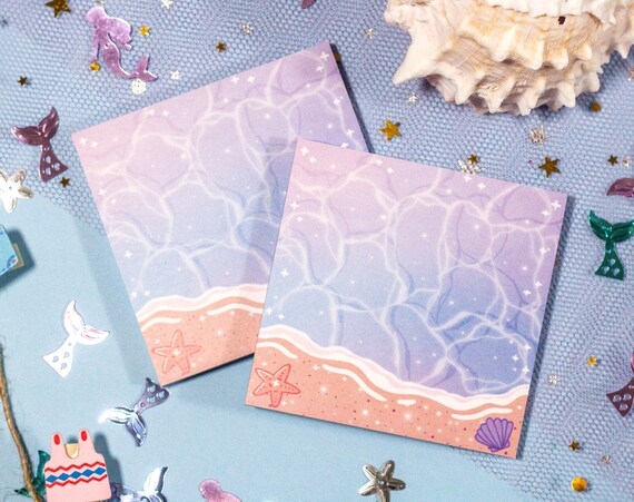 Beach Cute Aesthetic Sticky Note | Etsy