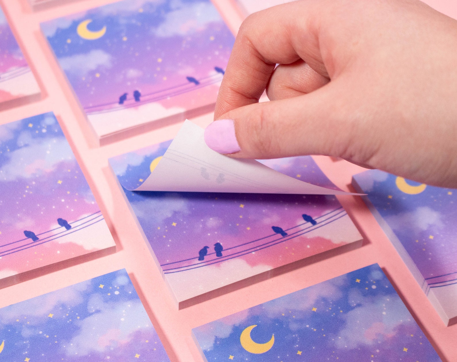 Birds Sticky Note Kawaii Dreamy Aesthetic - Etsy