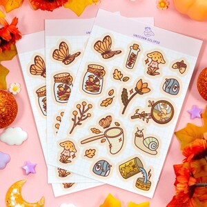 Forest Finds Aesthetic Cute Sticker Sheet Planner Stickers - Etsy