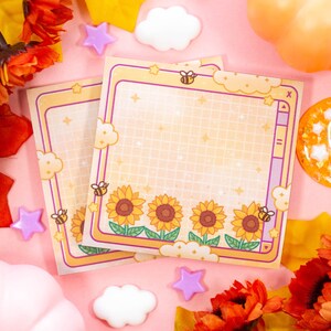 Sunflower Dreams Window Aesthetic Sticky Note - Etsy