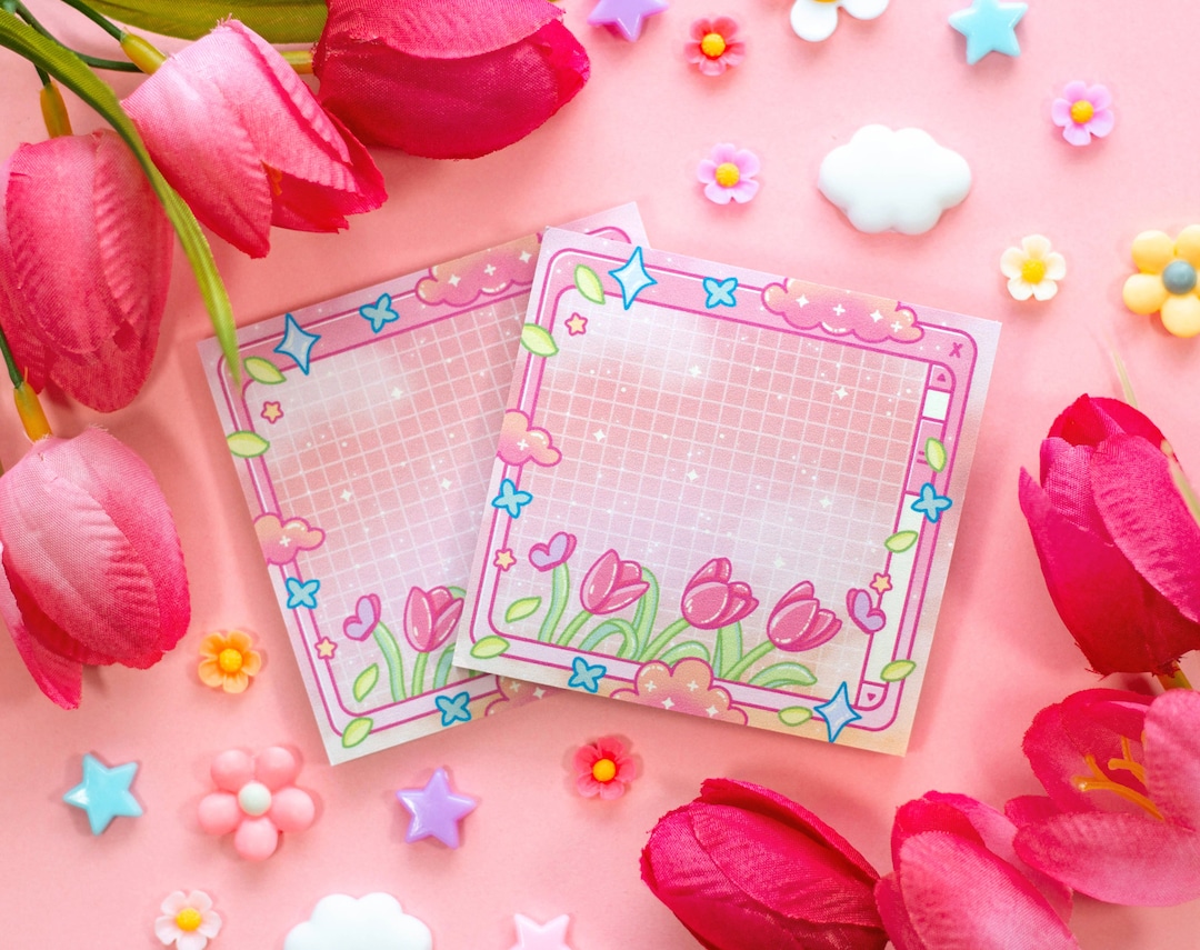 Tulip Dreams Window Aesthetic Sticky Note - Etsy