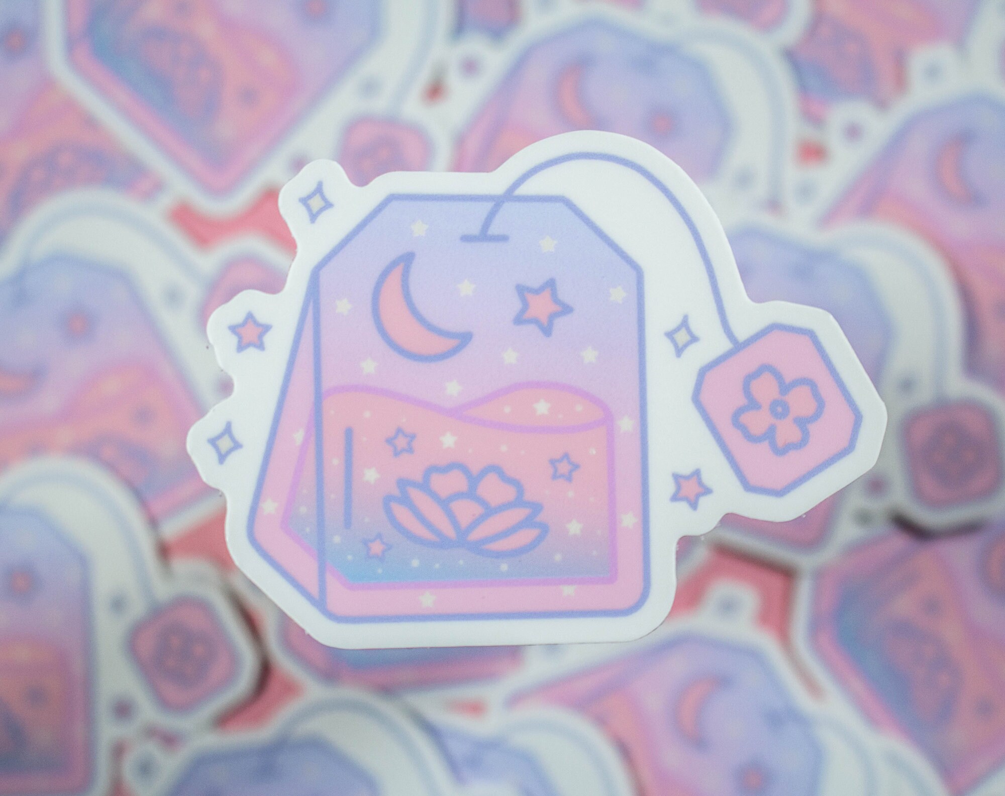 Tea Bag Cute Aesthetic Vinyl Sticker - Etsy UK