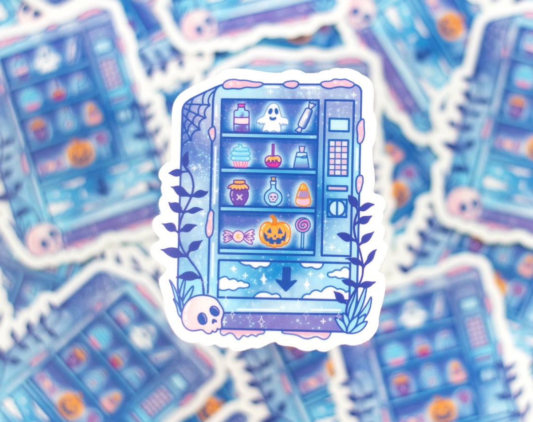 Spooky Snack Machine CLEAR Sticker | Cute Aesthetic Waterproof Durable ...