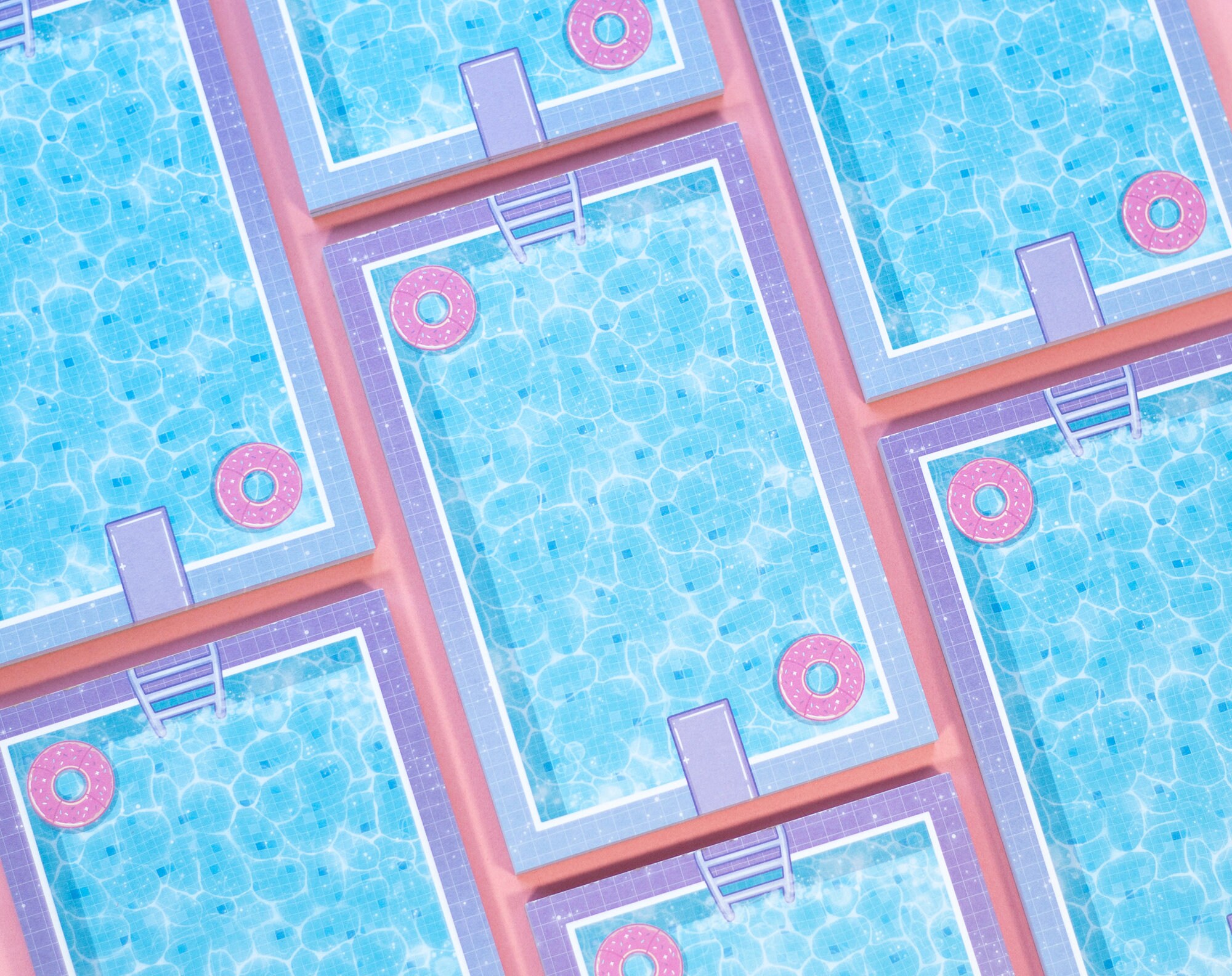 Swimming Pool Aesthetic Cute Memo Notepad - Etsy