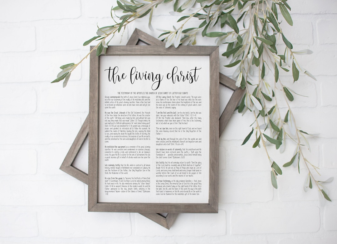 The Living Christ Printable | the Living Christ | Peace in Christ | LDS ...