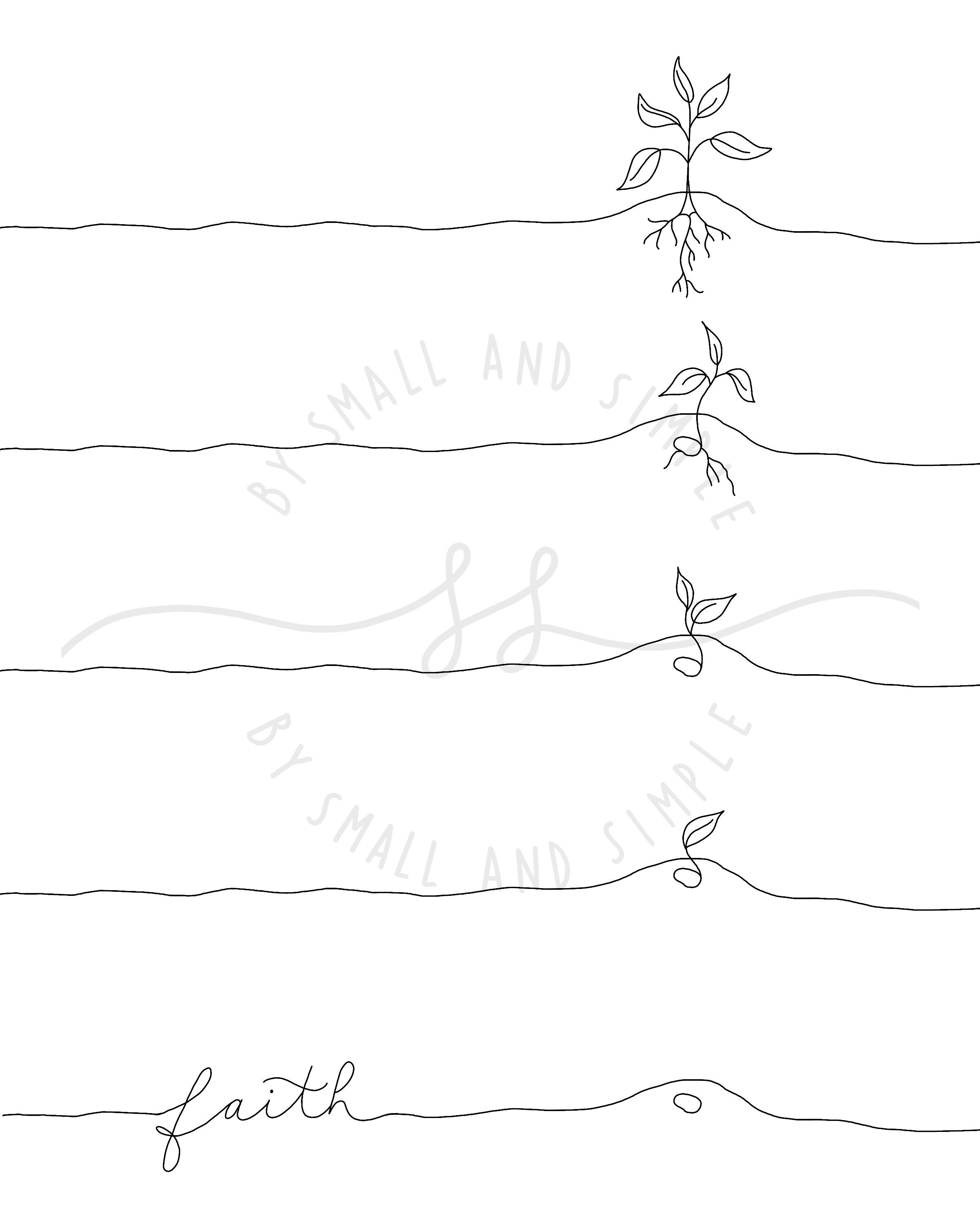 Faith is Like a Little Seed Faith Art Lds Quotes Book of - Etsy