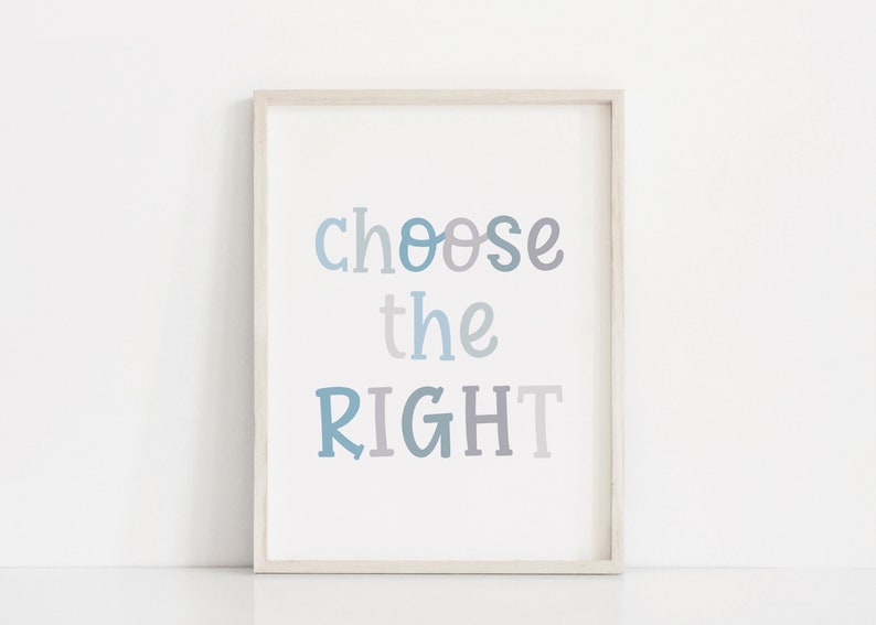 Choose the Right LDS Quote Lds Primary Lds Primary Art - Etsy