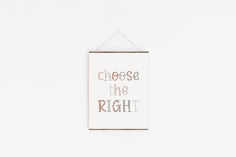Choose the Right LDS Quote Lds Primary Lds Primary Art - Etsy