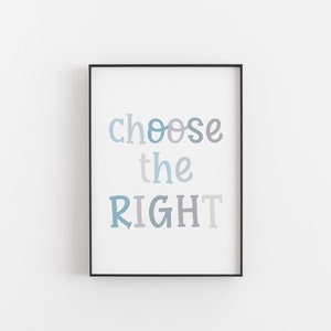 Choose the Right | LDS Quote | Lds Primary | Lds Primary Art | CTR | I ...